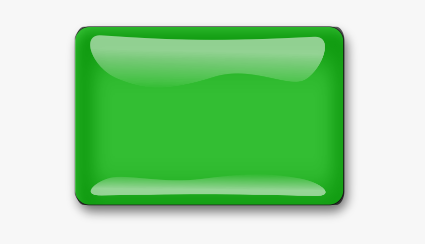 Gloss Green Square Button Vector Clip Art, HD Png Download ...