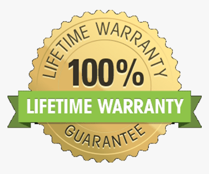 100% Lifetime Warranty, HD Png Download , Transparent Png Image - PNGitem