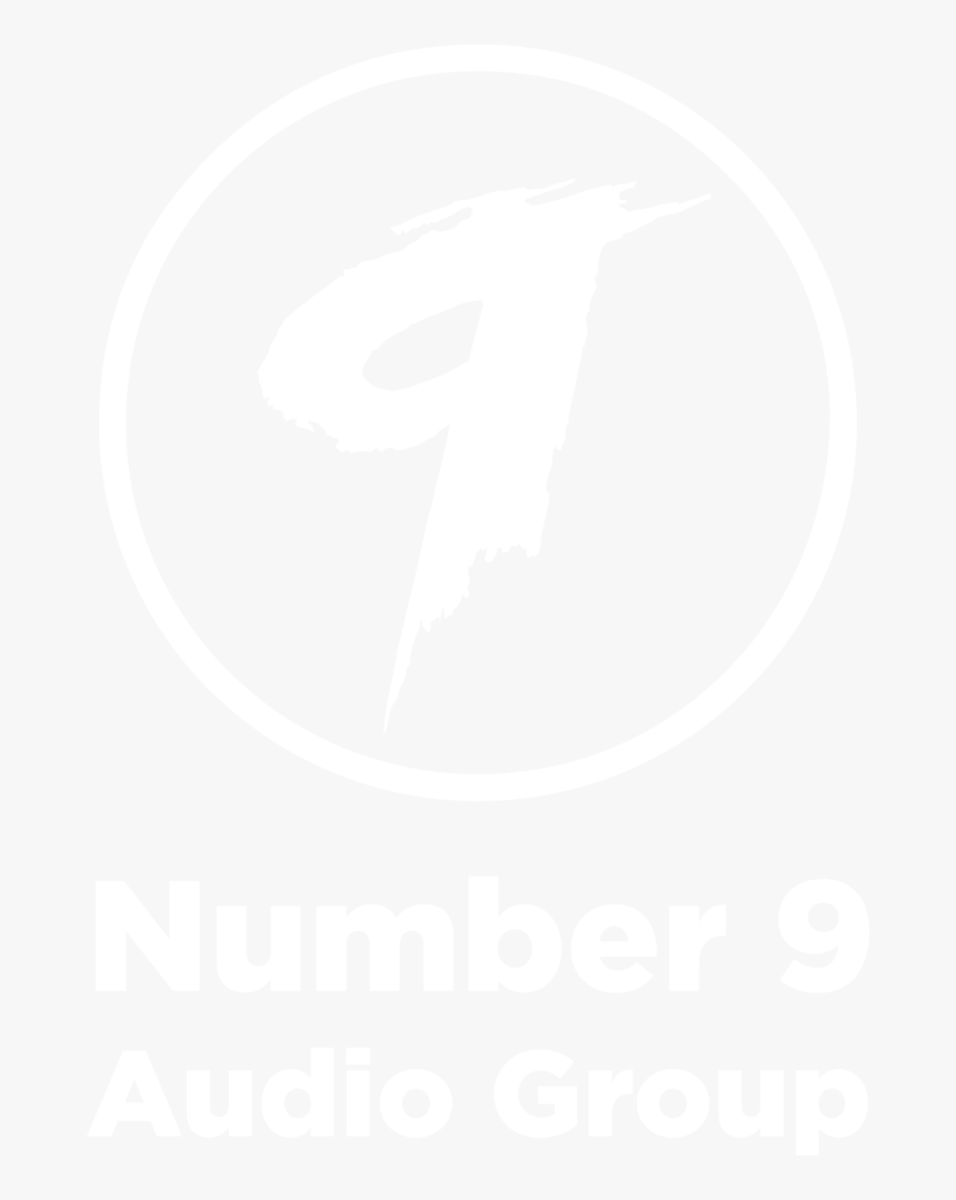 Number 9 Audio Group S Official Logo In White - Number 9 Black And ...