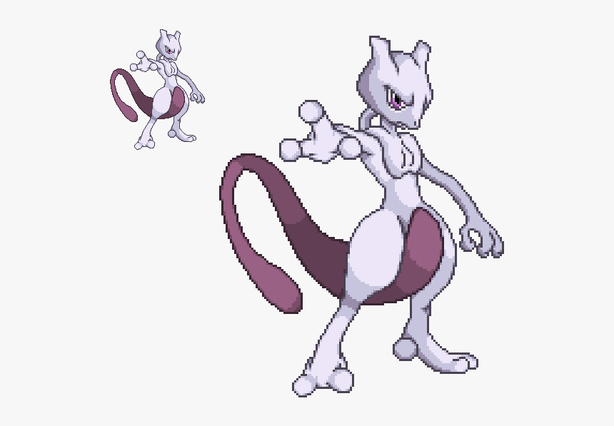 Mewtwo Pixel Art By Darktremor100 On Deviantart - Mewtwo Pixel Art, HD ...