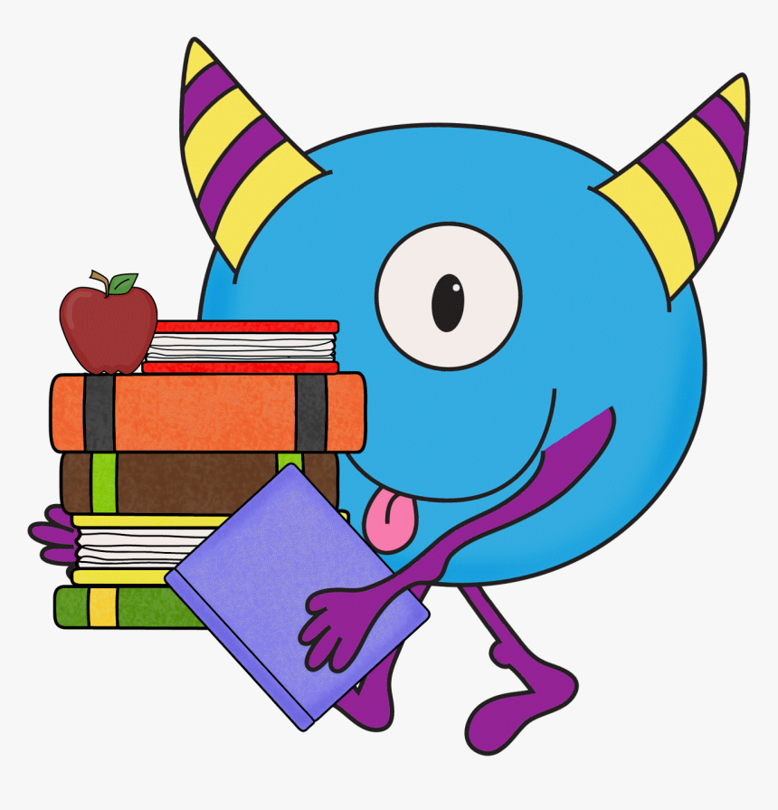 Monster Reading Clipart, HD Png Download , Transparent Png Image - PNGitem