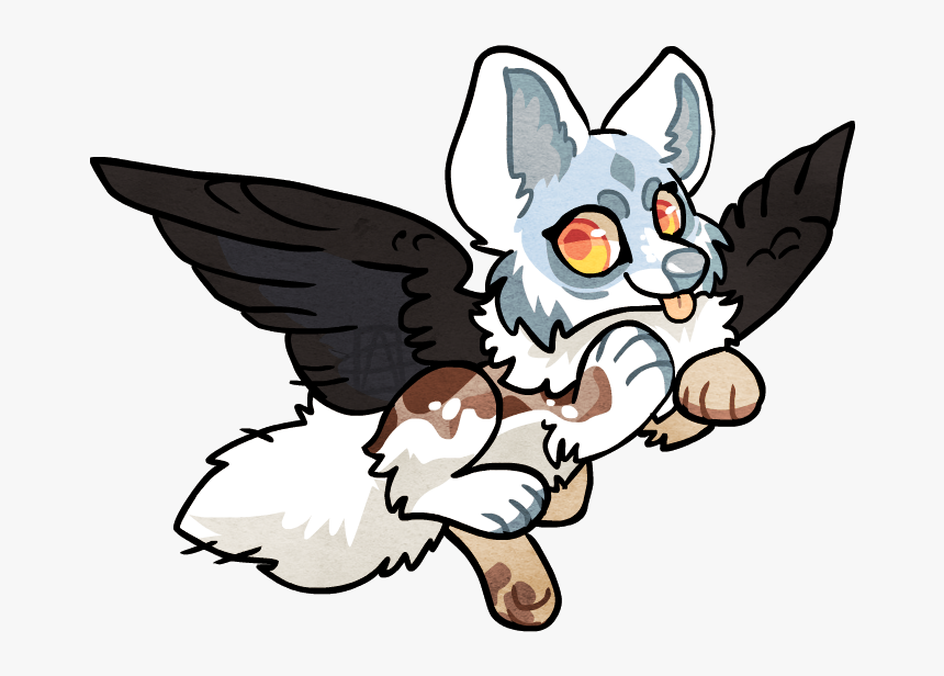 Furry With Wings Drawing, HD Png Download , Transparent Png Image - PNGitem