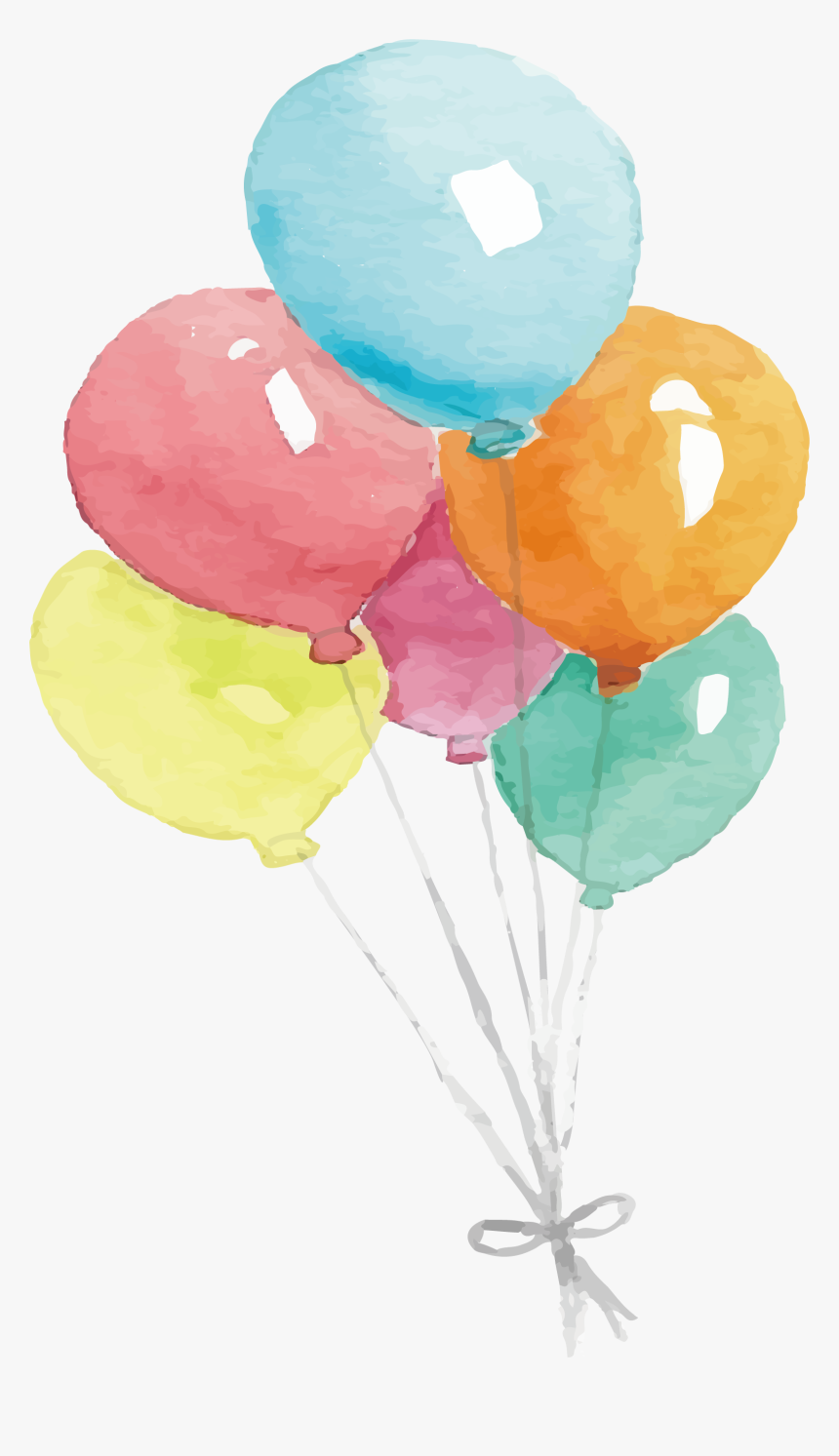 Watercolor Balloon Painting Png Download Free Clipart - Watercolor ...