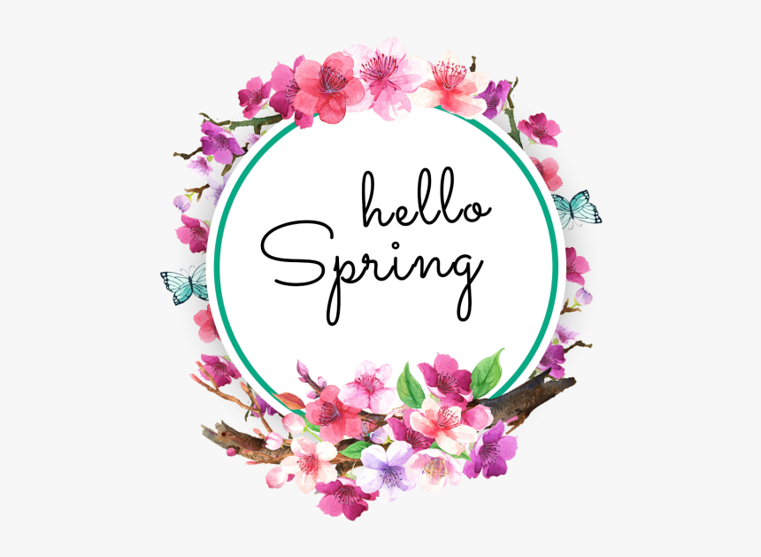 Wreath For Spring Png - Transparent Background Spring Flowers Png, Png ...