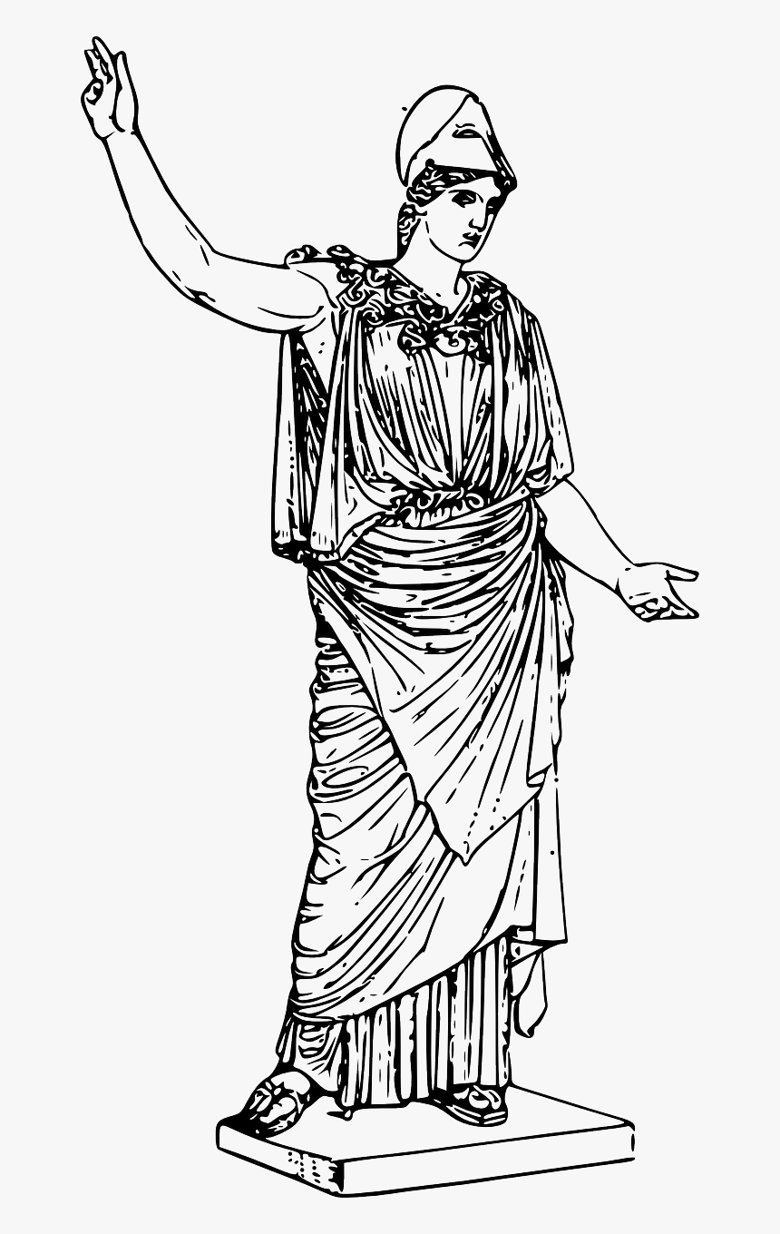 Athena Minerva Ancient Free Picture - Greek Statue Clipart, HD Png ...