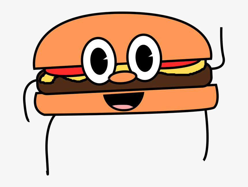 Cheeseburger Cartoon Png - Burger Kartun, Transparent Png , Transparent ...