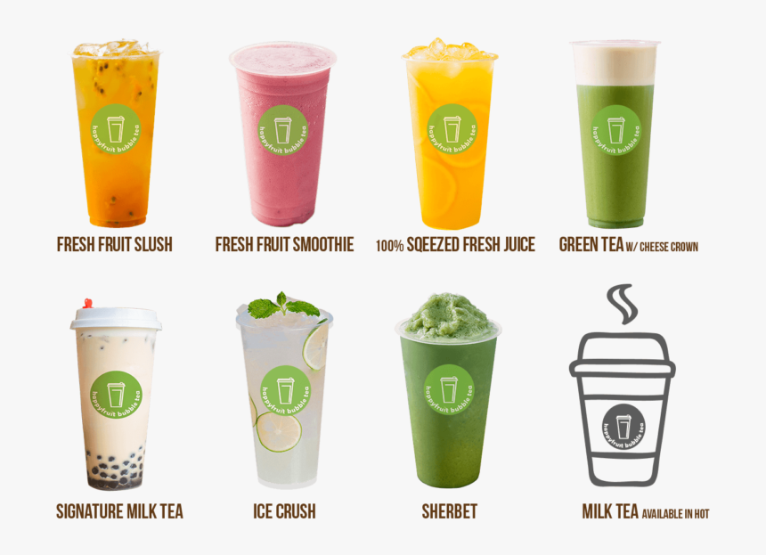 Menu-content - Milk Tea Menu Png, Transparent Png , Transparent Png ...