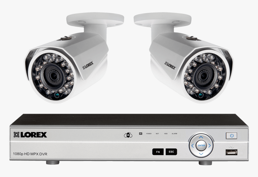 Home Security System With 2 Hd 1080p Security Cameras - Wireless ...