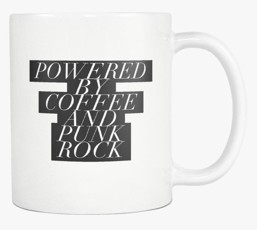 Powered By Coffee And Punk Rock - Beer Stein, HD Png Download ...