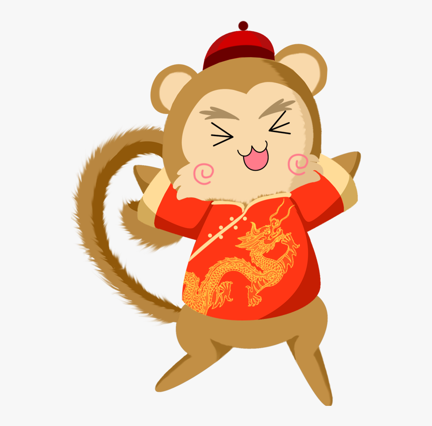 Chinese New Year Monkey Clipart Image