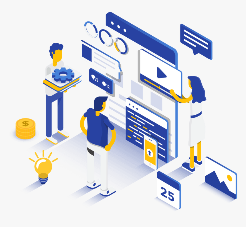 Android Application Development Services - Digital Marketing Vector Png ...