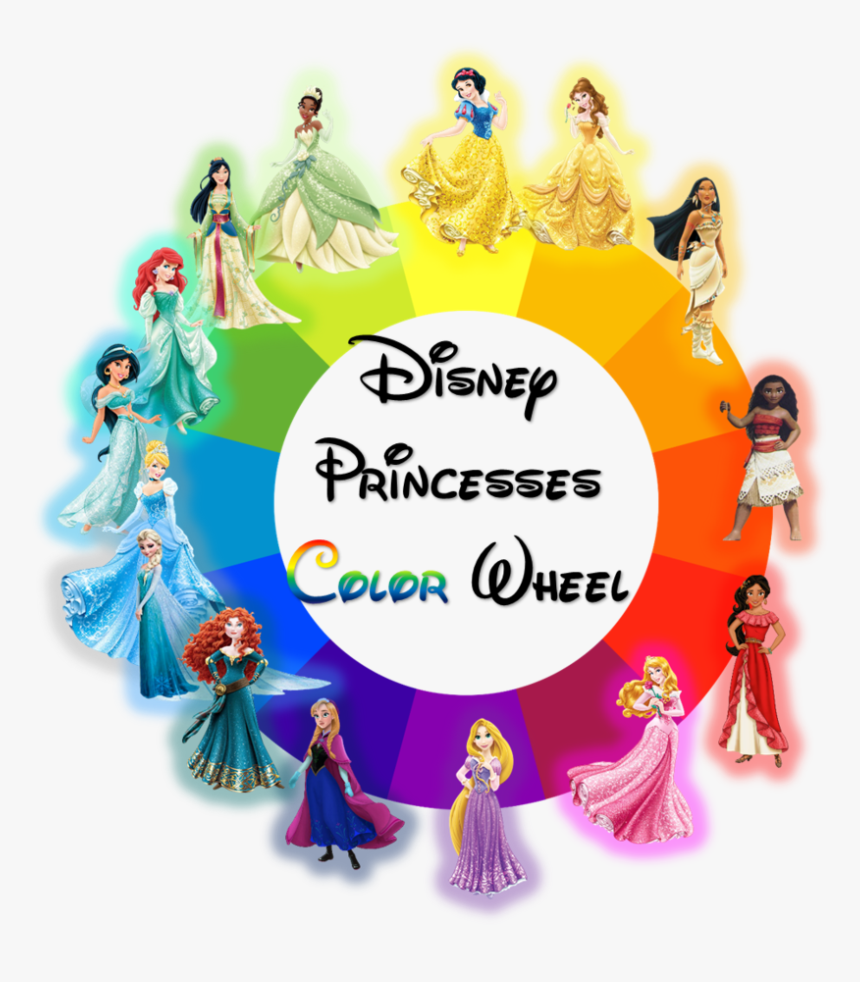 Disney Princess Color Wheel, HD Png Download , Transparent Png Image ...