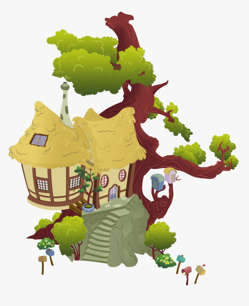 Absurd Res Artist Moongazeponies Building Derpy - Tree House Background ...