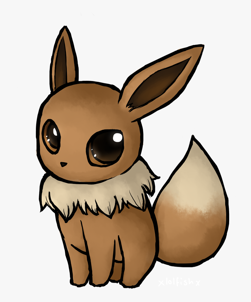 Drawing Pokemon Eve - Drawing Of Eve The Pokemon, HD Png Download ...