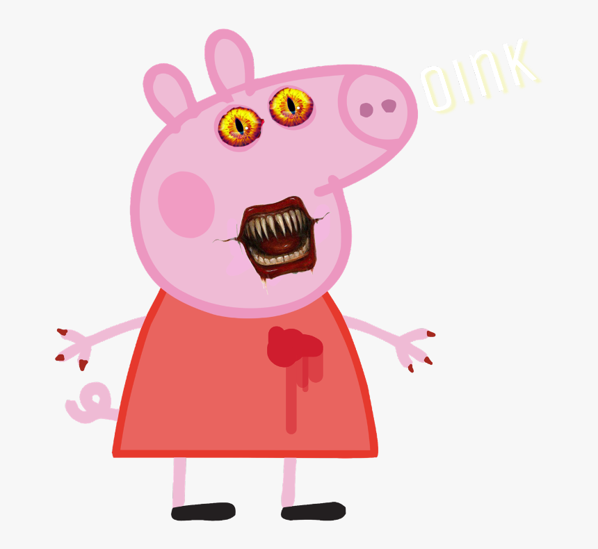 Evil Scary Peppa Pig HD Png Download Transparent Png Image PNGitem