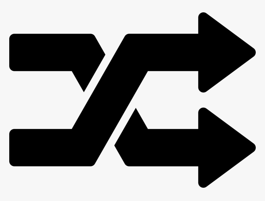 Shuffle Arrows - Direct And Indirect Icons, HD Png Download ...