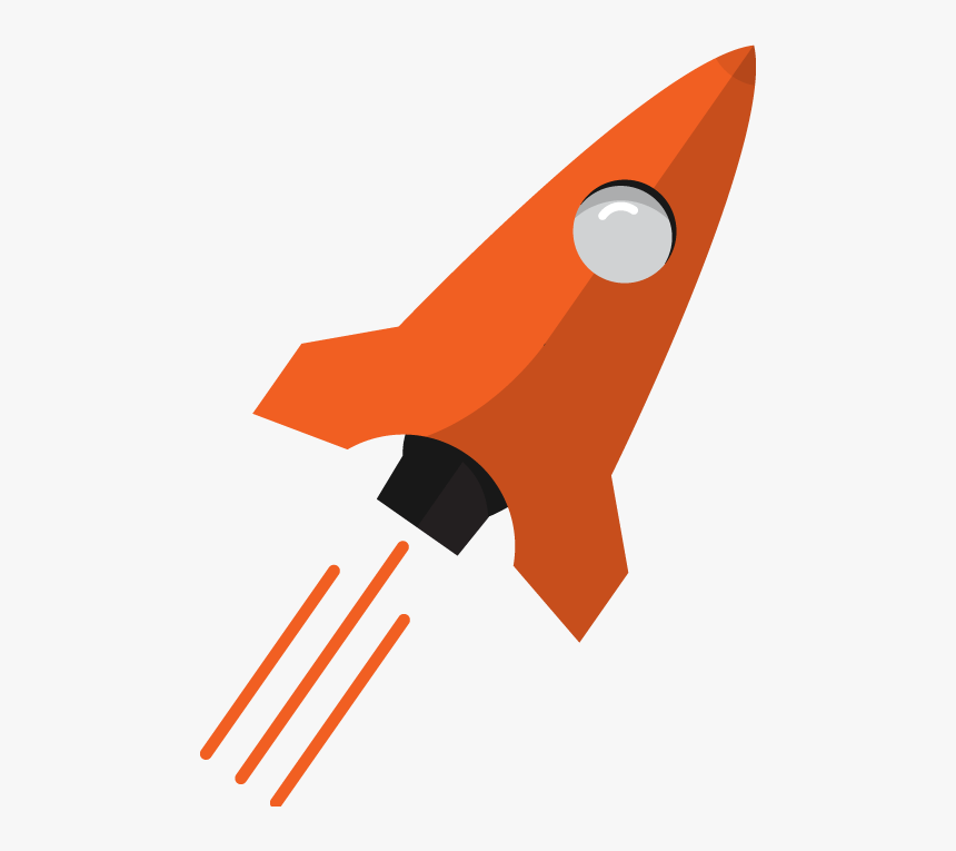 Seomers Bright Orange Rocket - Transparent Rocket Orange Png, Png ...
