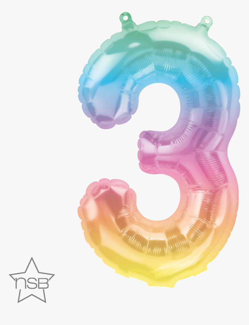 Number 3 Balloon Png, Transparent Png , Transparent Png Image - PNGitem