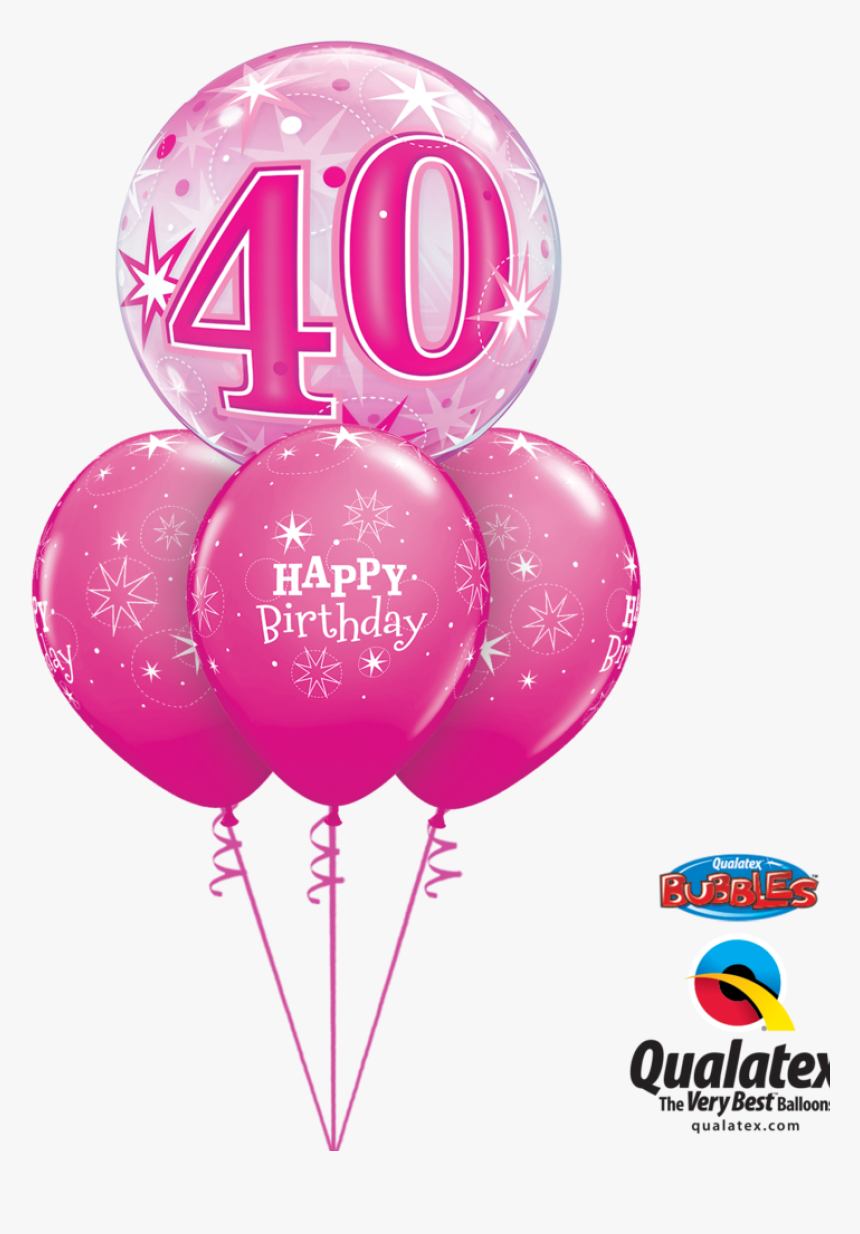 Pink 40 Balloons, HD Png Download , Transparent Png Image - PNGitem