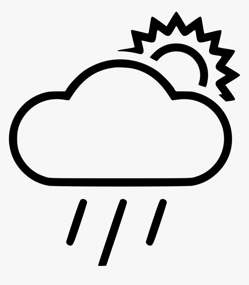Sun Cloud Rain Sign Png, Transparent Png , Transparent Png Image - PNGitem