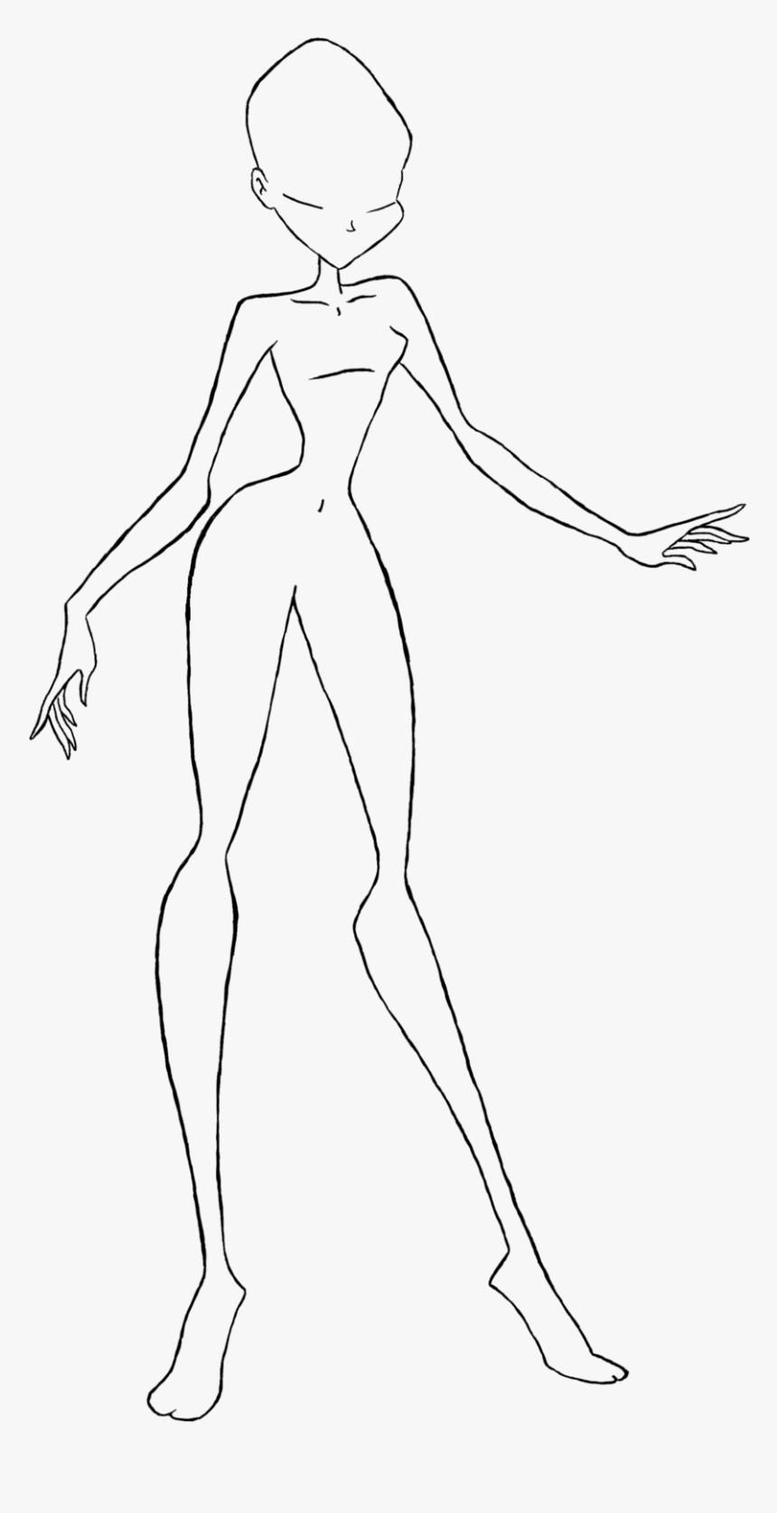 Winx Club Basic Sketch, HD Png Download , Transparent Png Image - PNGitem