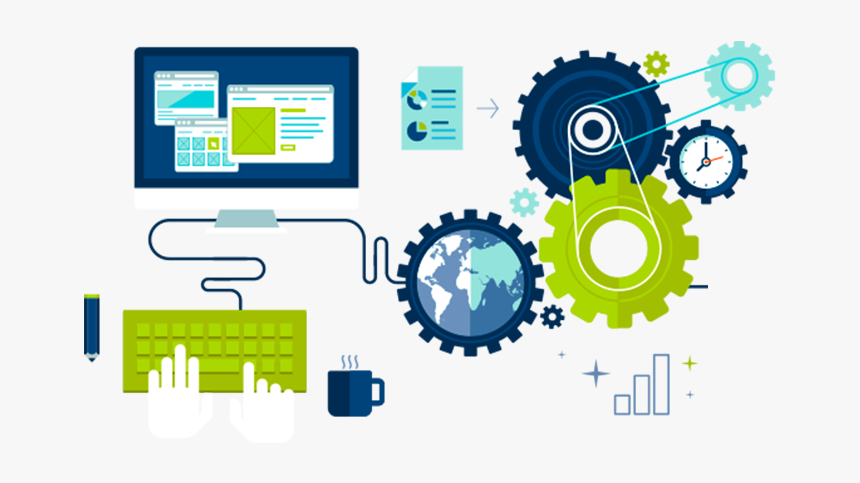 Web Application Development - Automation Process, HD Png Download ...