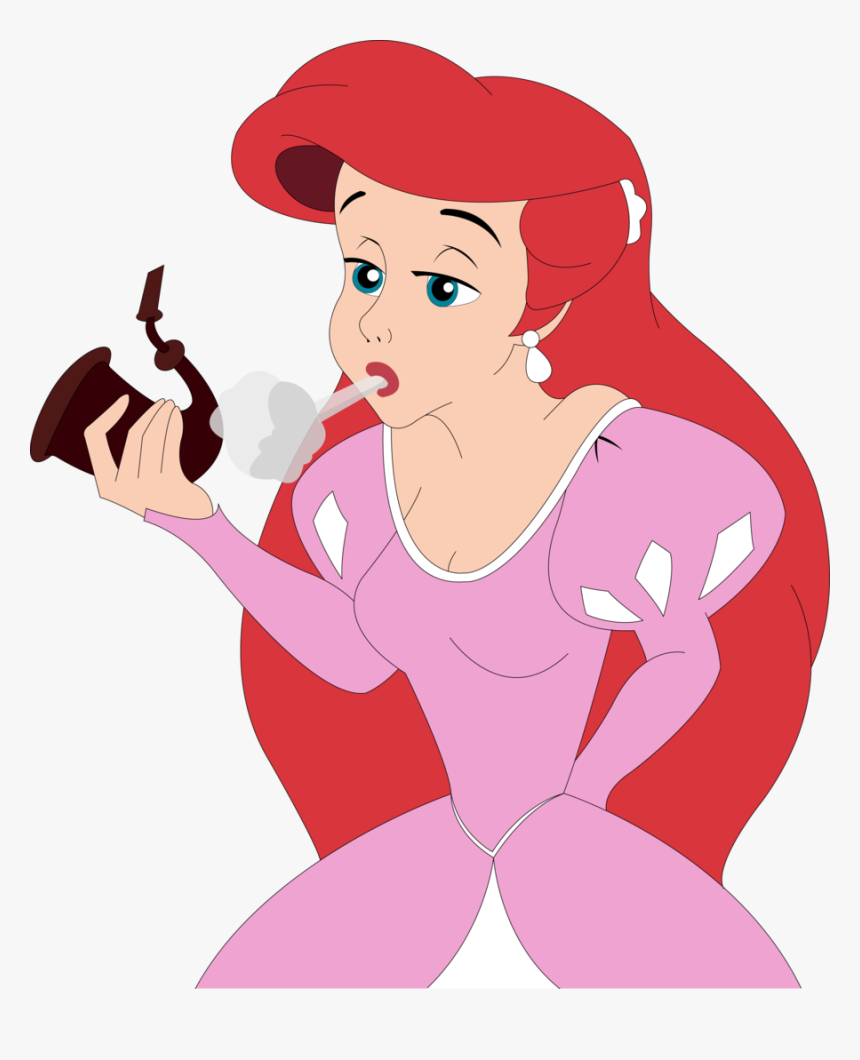 Ariel Little Mermaid Smoke, HD Png Download , Transparent Png Image ...