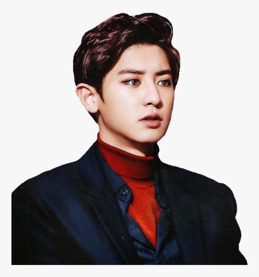 #exo #kpop #chanyeol #hd #black #blue #red #freetoedit - Chanyeol With ...