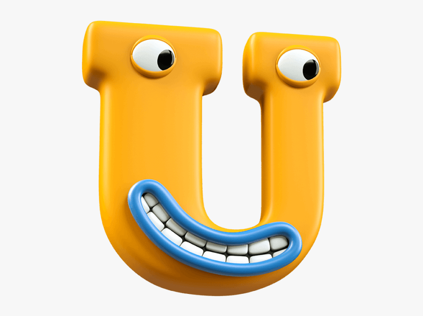 Smile Font - Letter U With A Smile, HD Png Download , Transparent Png ...
