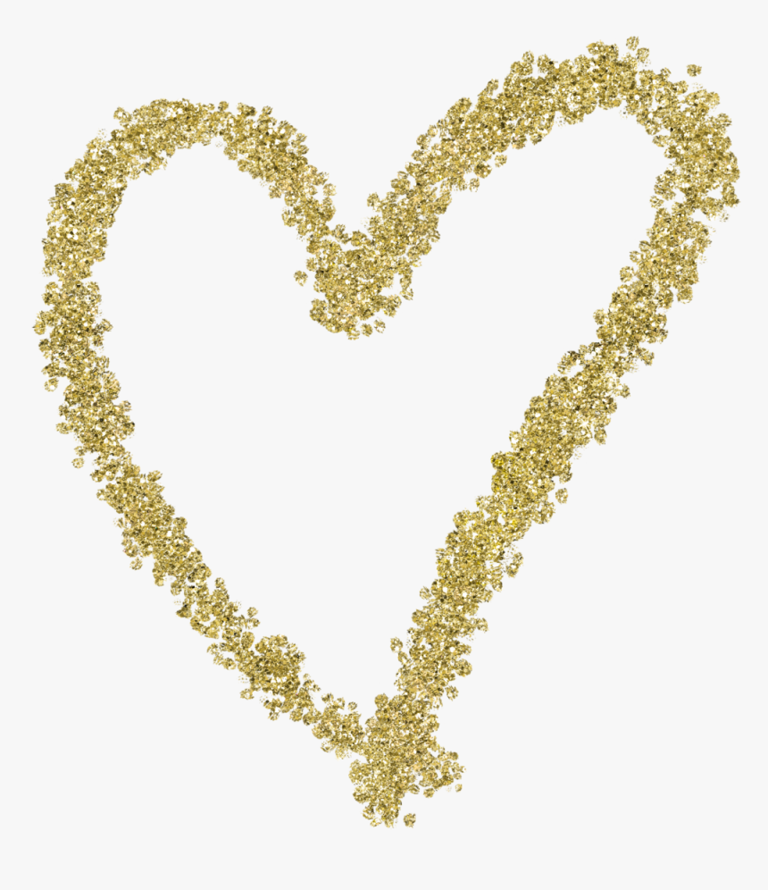 Gold Glitter Heart Png, Transparent Png , Transparent Png Image - PNGitem