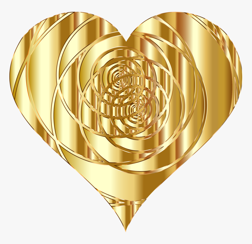 Heart,metal,gold - Heart, HD Png Download , Transparent Png Image - PNGitem
