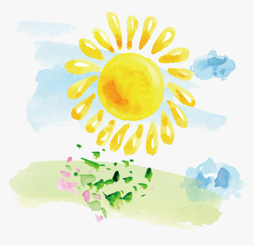Painting Illustration Sunshine Design - Visual Arts, HD Png Download ...