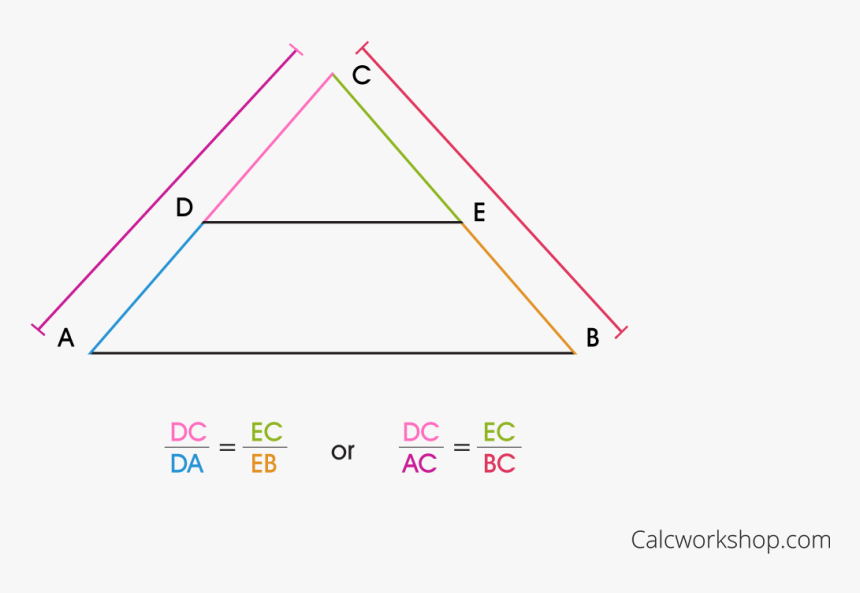 Proportional Segment Theorem - Triangle, HD Png Download , Transparent ...