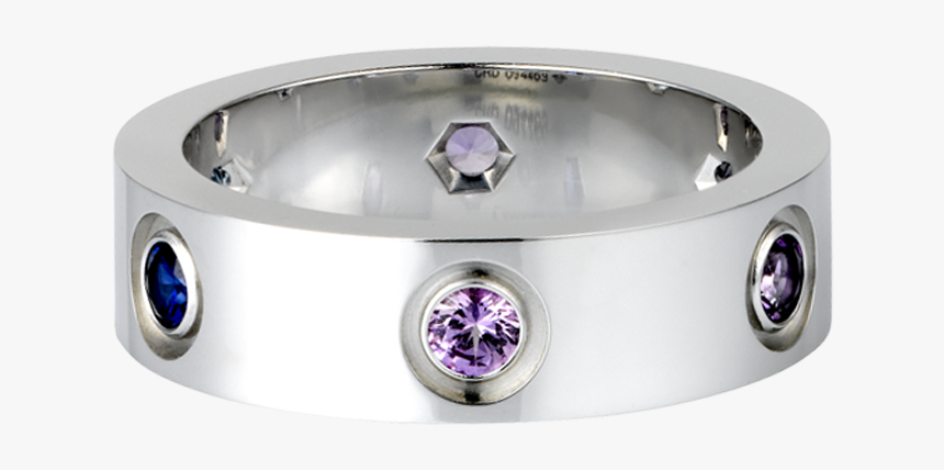 Cartier Love White Gold Colour Stone Ring, HD Png Download ...