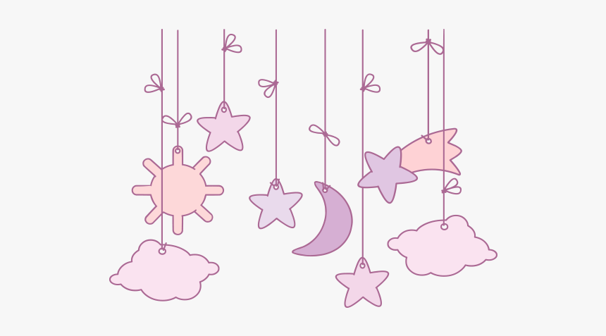 Estrellas Colgadas De Color - Estrellitas Colgadas, HD Png Download ...