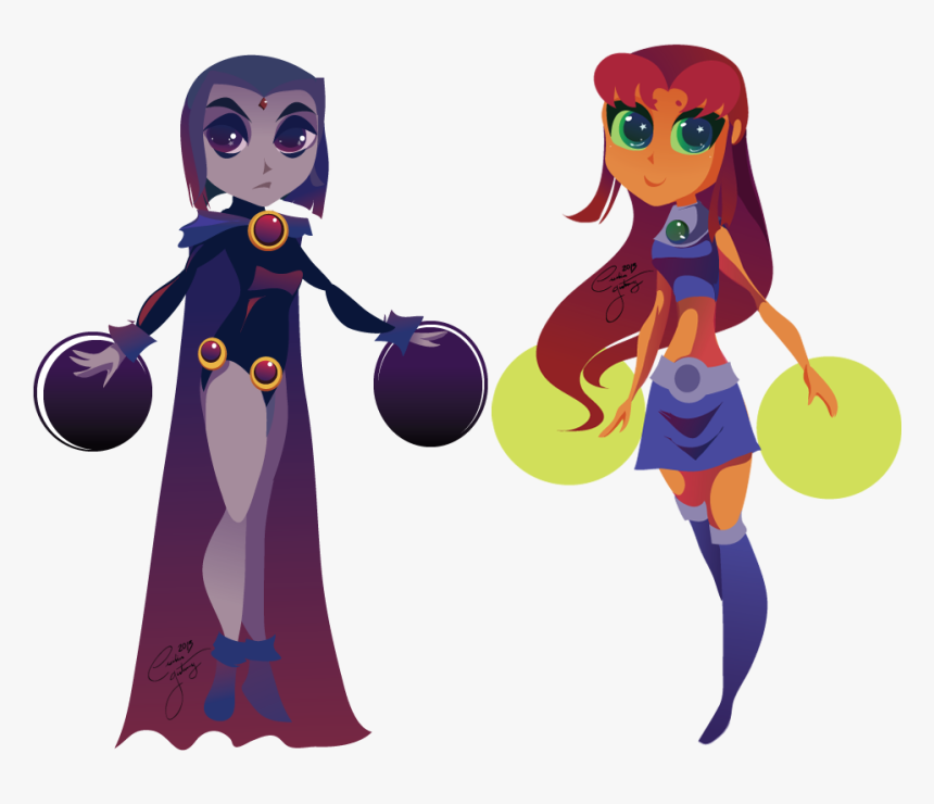 Starfire Drawing Easy Cute, HD Png Download , Transparent Png Image ...