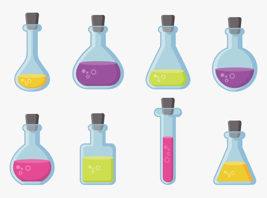Beaker And Flask Icons Vector - Flask Vector Png, Transparent Png ...