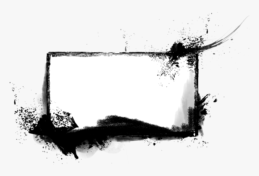 #frame #blackandwhite #text #template #background #grunge - Ink Frame ...
