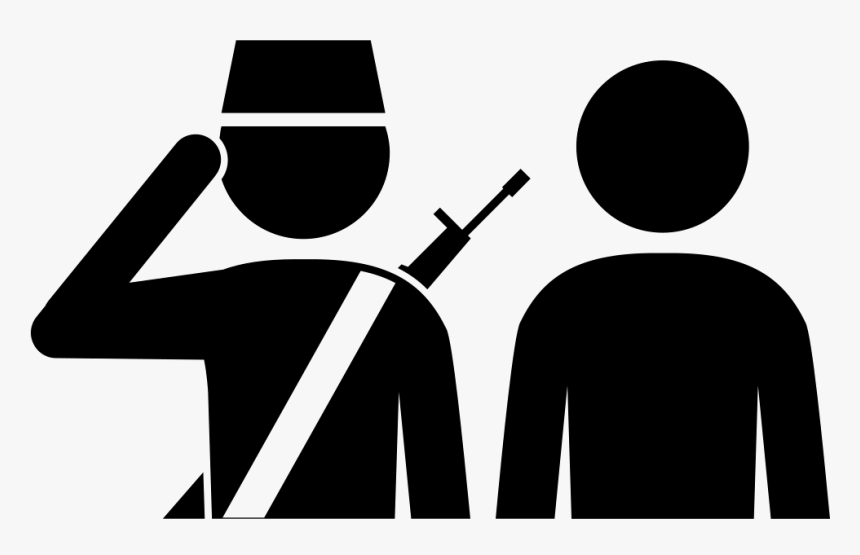 A Soldier And A Civilian - Soldier Icon, HD Png Download , Transparent ...