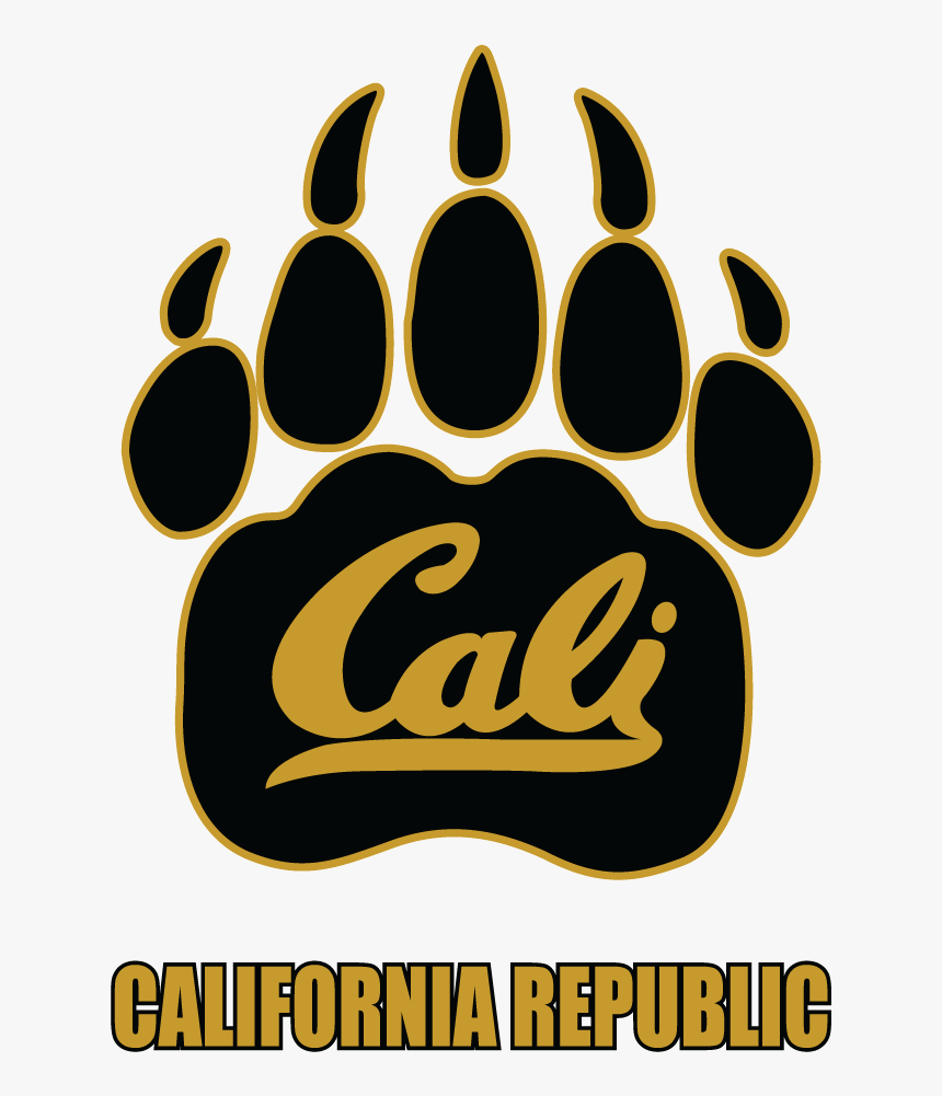 Heat Transfer Ht015 Black/gold Cali Paw - Cal, HD Png Download ...