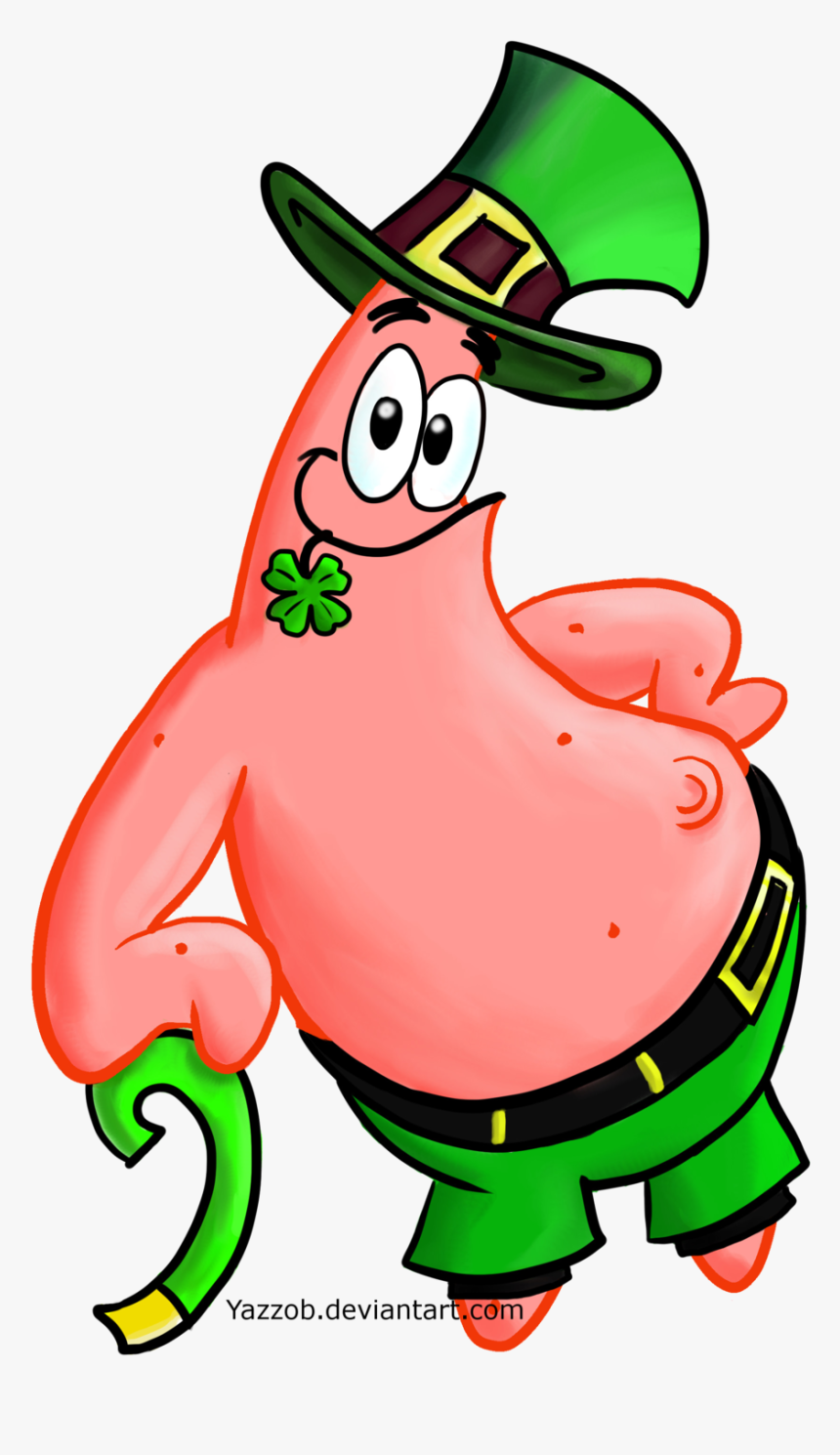 Patrick Star St Patrick's Day, HD Png Download , Transparent Png Image ...
