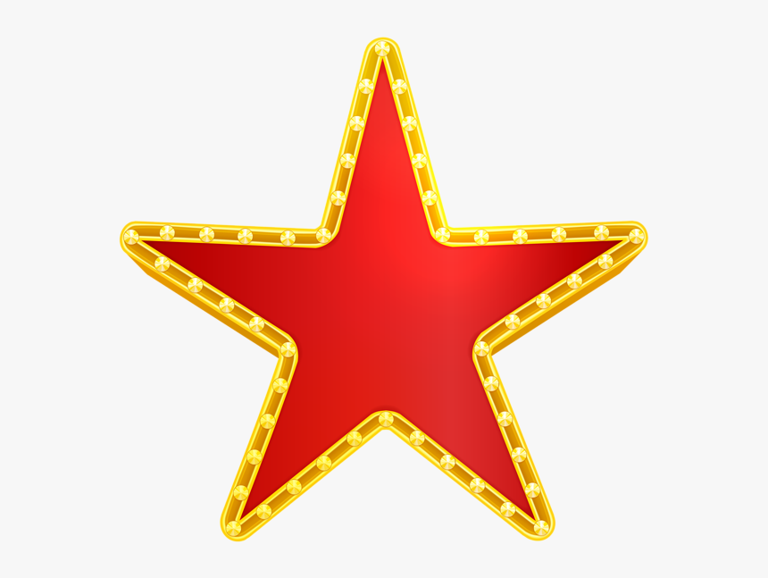 Red Gold Star Clipart Picture Star Red Decorative Png - ดาว Png ...