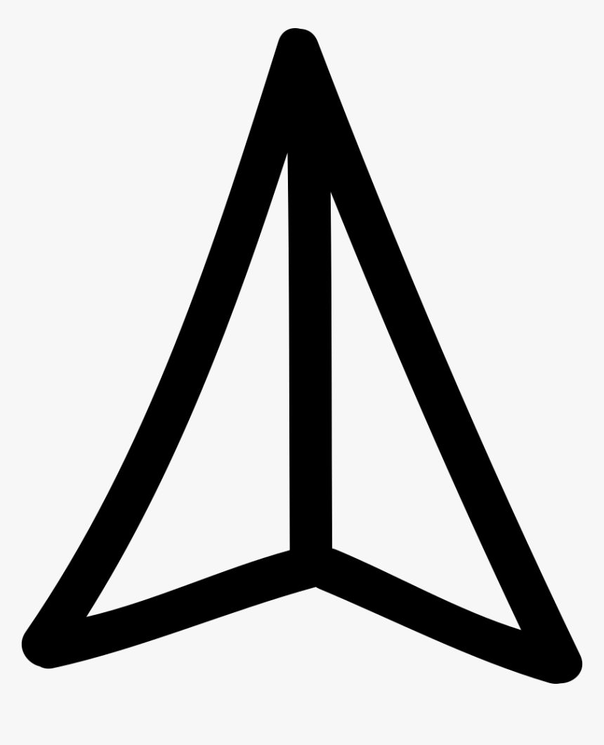 Arrow Pointing Up Hand Drawn Symbol - Arrow, HD Png Download ...