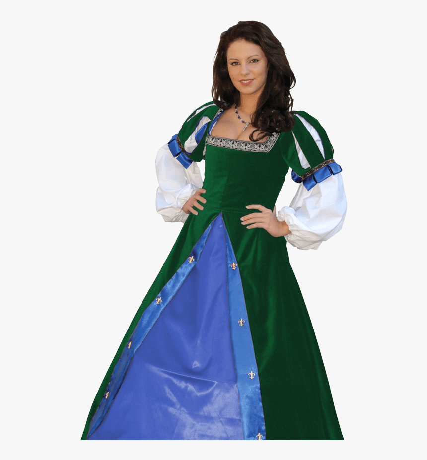 Spanish Brial Gown - Renaissance Clothing For Women, HD Png Download ...