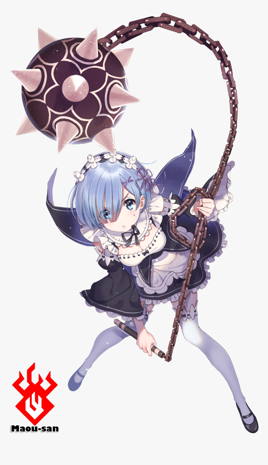 Zero Rem Y Su Arma - Rem Re Zero Weapon, HD Png Download , Transparent ...