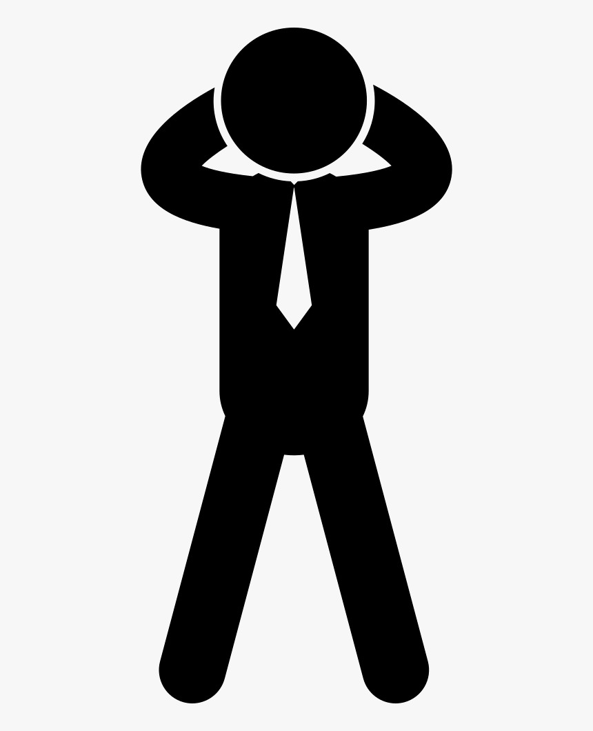 Frontal Standing Business Man Posture - Icon, HD Png Download ...