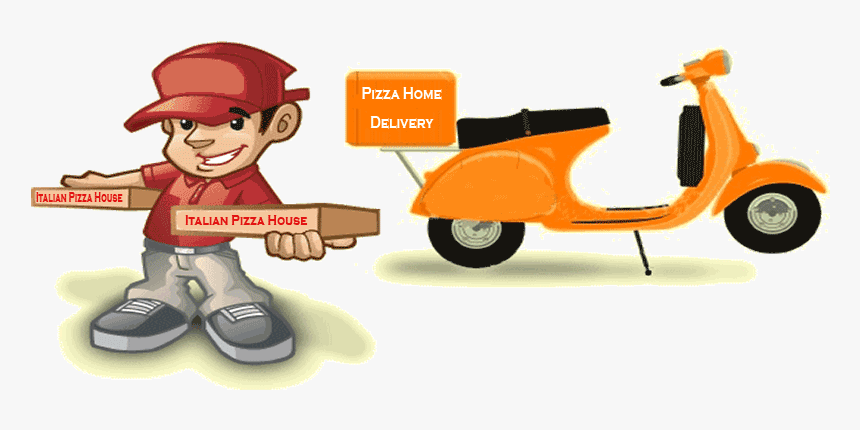Pizza Home Delivery - Home Delivery Images Transparent, HD Png Download ...