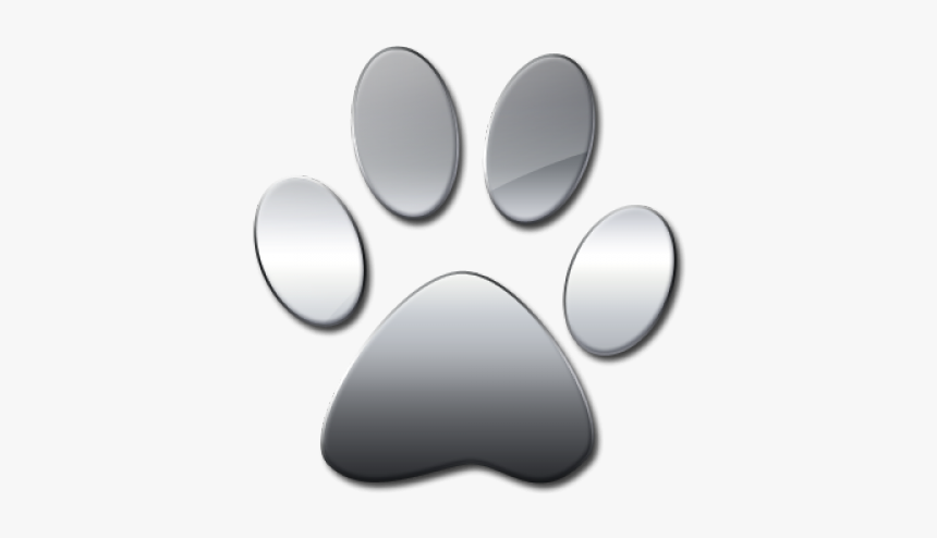 Silver Paw Print Clip Art, HD Png Download , Transparent Png Image ...