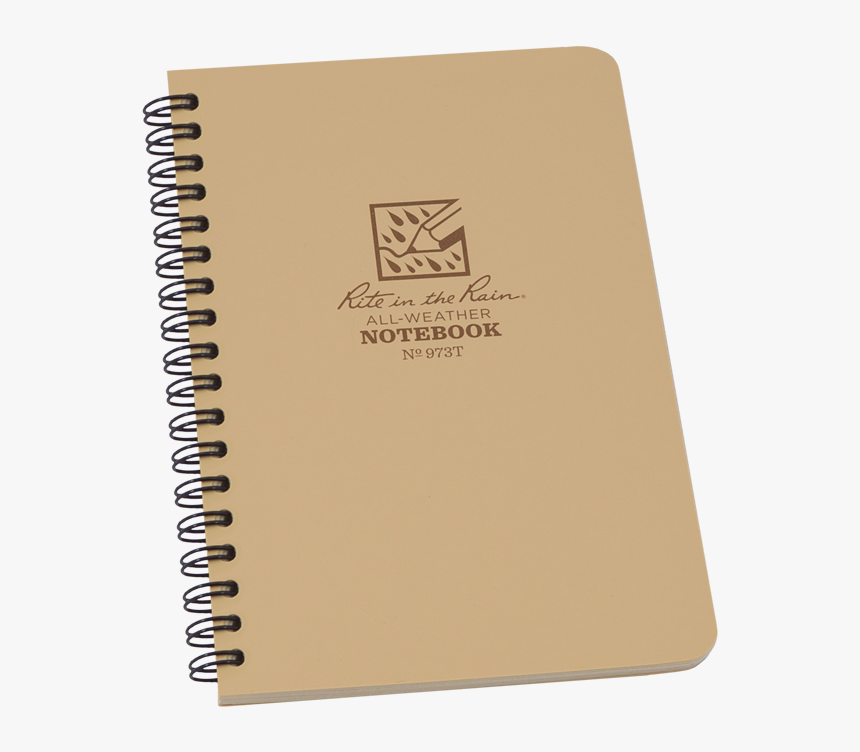 Rite In The Rain Maxi Side Spiral Tan - Spiral Notebook, HD Png ...