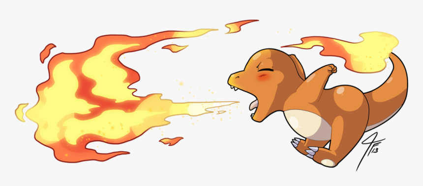 Used Flamethrower By Tamarinfrog - Charmander Using Flamethrower, HD ...